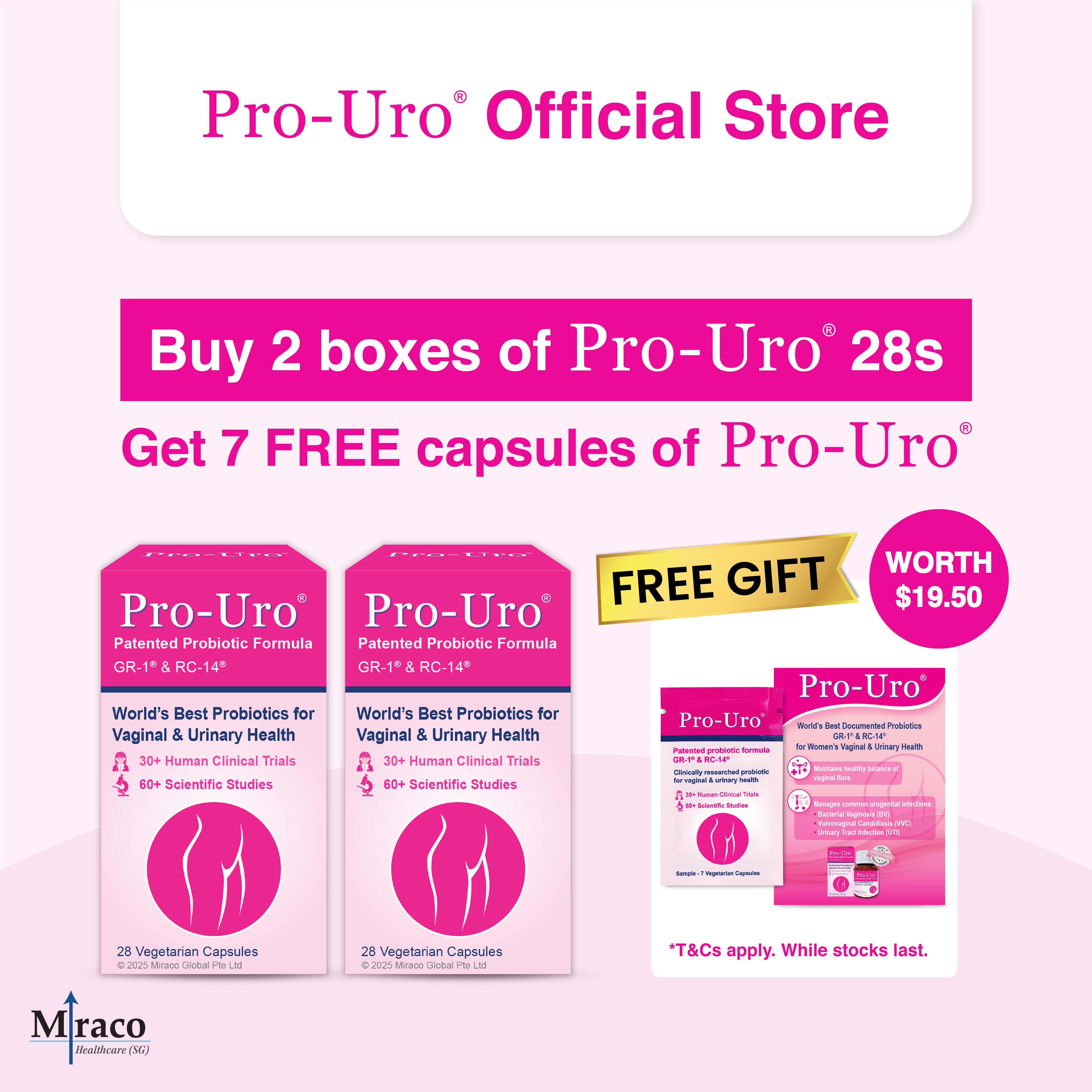 [Bundle of 2] Pro-Uro® 28 capsules - FREE 7 capsules – Miraco Healthcare SG